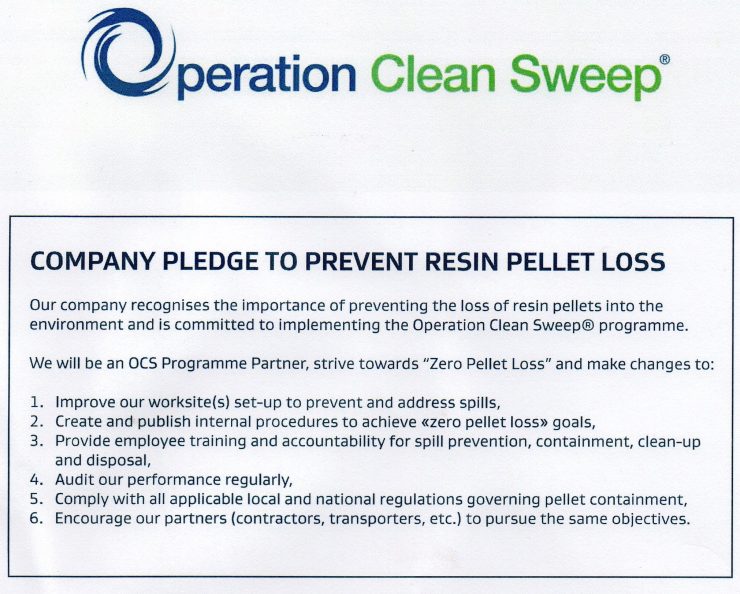 SASOL BECOMES A SIGNATORY OF OPERATION CLEAN SWEEP (OCS) - Sasol in Society
