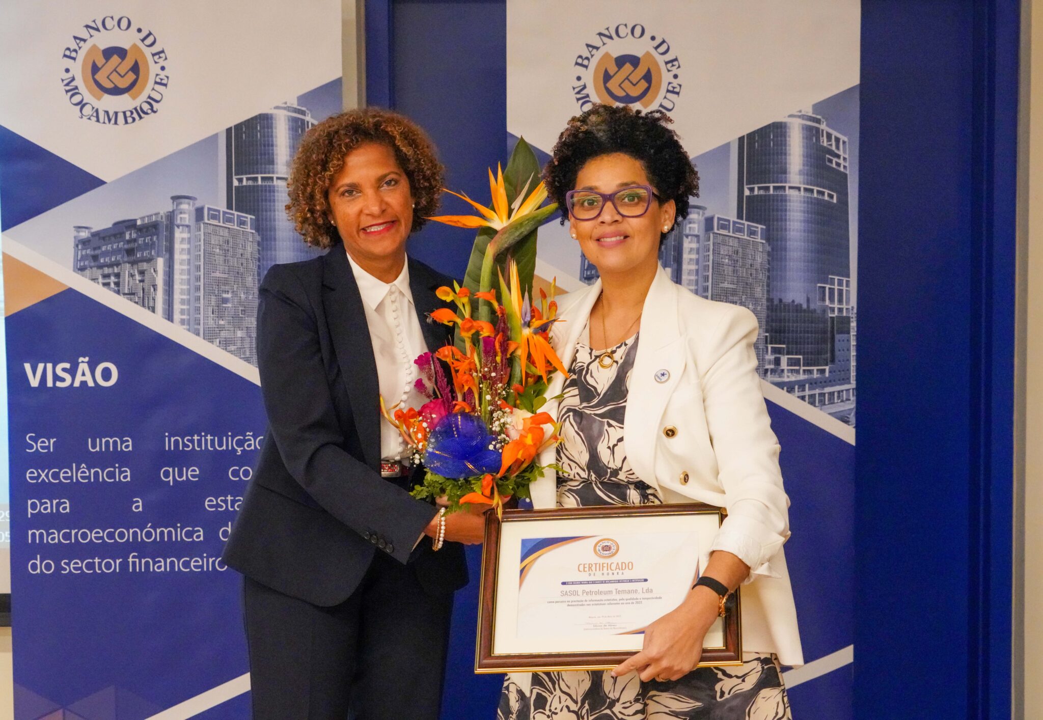 Sasol Recebe Menção Honrosa do Banco de Moçambique - Sasol in Society